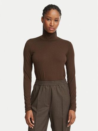 Max Mara T-Shirt Multif 2625946012 Dunkelbraun Regular Fit