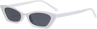 Generic Lunettes De Soleil Personnalis&eacute;es For La Photographie De Rue, Monture Fine, For Hommes Et Femmes, Id&eacute;ales For Les F&ecirc;tes.(White)