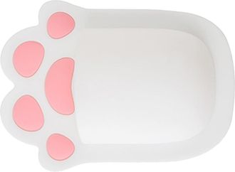 BESPORTBLE Wandregal ohne Bohren aus Langlebigem Silikon Kleines Cartoon Badezimmer Lagerregal mit Aufbewahrungsbox Wei&szlig; Tierklauenf&ouml;rmig f&uuml;r Glatte Oberfl&auml;chen