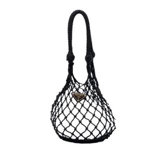 Prada Pre-owned Mesh Bucket Bag - - Pre-owned - Damen - Schwarzk - ONE SIZE