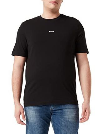 BOSS Hommes TChup T-Shirt en Coton Stretch avec Logo Contrastant