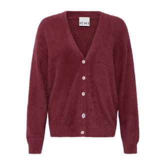 Ichi Strickware - - Knitwear - Damen - Rot - M