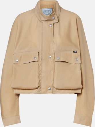 Prada Cropped-Jacke aus Re-Nylon