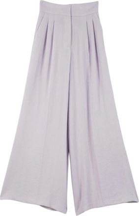 Twinset Femme, Pantalons, Violet, Taille: 38 FR Pantalon Violet avec Style 251