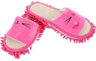 BESTONZON Pantoufles-Serpill&egrave;res DInt&eacute;rieur pour Femmes Taille Moyenne 26 CM Semelle Microfibre Lavable Antid&eacute;rapante Pantoufles Kawaii Roses pour Nettoyage et 