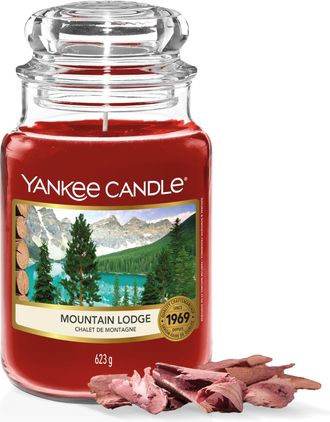 Yankee Candle Company Duftkerze im Glas (gro&szlig;) | Mountain Lodge Air | Kerze mit langer Brenndauer bis zu 150 Stunden | Perfekte Geschenke f&uuml;r Frauen