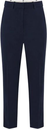 Elisabetta Franchi Pantalon Cr&ecirc;pe Longueur Cheville - Femme - Pantalons - Bleu - Taille: 36 FR
