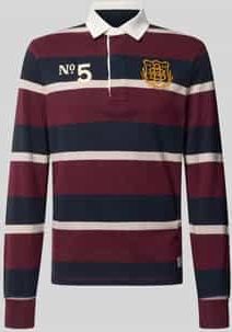 Superdry Regular Fit Rugby Shirt mit Logo- und Motiv-Stitching