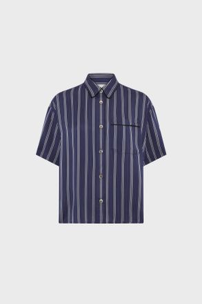 Gerard Darel Chemise ray&eacute;e &agrave; manches courtes - CALLYA - Marine