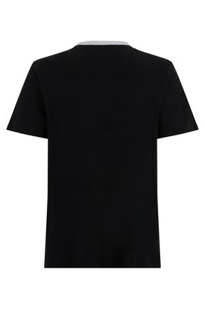 HUGO BOSS Mens Cotton T-Shirt Black T-Shirts And Polos
