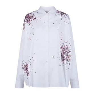 Dries Van Noten Hemden aus besticktem Baumwollpopeline - - Blouses & Shirts - Damen - Wei&szlig; - XS