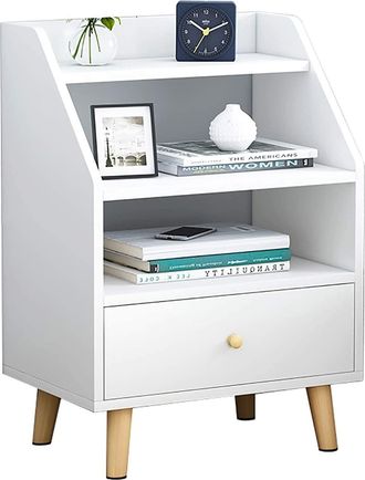 Generic Moderner Nachttisch for Schlafzimmer Und Wohnzimmer - Kleiner Beistelltisch Mit Ablage, Einfache Montage, L37 X B30 X H62 cm