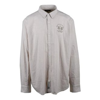 La Martina Homme, Chemises, Beige, Taille: 3XL Casual Chemises