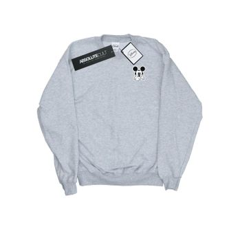 Disney Mickey Mouse Dont Speak Breast Print Sweatshirt f&uuml;r Herren (Grau)