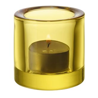 iittala 1007748 Teelichthalter Kivi, lime, 60mm, 7.2 x 7.2 x 6 cm