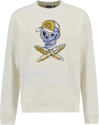 Barbour Homme, Sweatshirts et sweats à capuche, Blanc, Taille: M Vintage SweaT-shirt Whisper White