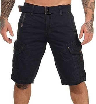 Geographical Norway Bermuda Homme Peanut Marine-Taille - XXXL