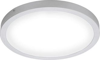 Briloner Leuchten - LED Aufbauleuchte, Deckenlampe, Deckenleuchte 24,5 Watt, 2.400 Lumen, 4.000 Kelvin, Rund, Chrom-Matt, 405x32mm (DxH), 7143-414