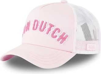 Von Dutch Casquette Enfant Ajustable, Casquette Trucker Buckl, Originale et Authentique, Rose Taille TU