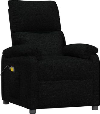 vidaXL Massagesessel Schwarz Stoff Vidaxl