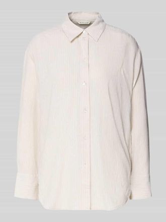 Tom Tailor Oversize Langarmbluse aus Leinen-Viskose-Mix