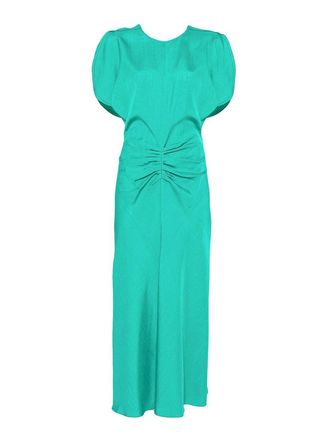 Victoria Beckham Robe Au Genou - Vert