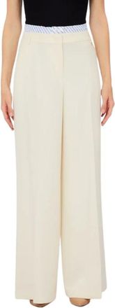Liu Jo Femme, Pantalons, Jaune, Taille: 40 FR Wide Pantalons