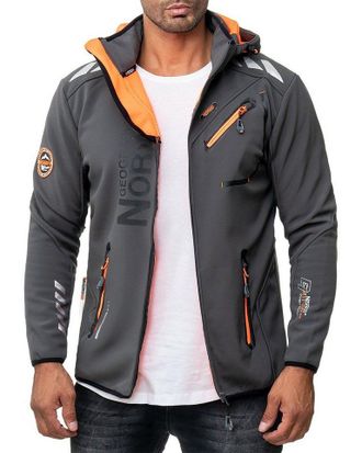 Geographical Norway Softshelljacke Herren Regular Fit Windbreaker baroyaute men Modernes Design mit stylischem Print