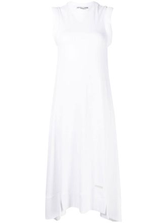Stella McCartney robe-d&eacute;bardeur &agrave; patch logo - Blanc