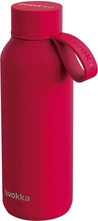 Quokka SOLID MIT HALTERUNG CHERRY RED | THERMOSFLASCHE AUS EDELSTAHL MIT HALTERUNG 510 ML