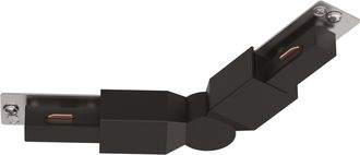 Eglo Zubeh&ouml;r f&uuml;r Schienensystem Easy Track, Eckverbinder 75-180&deg; Winkel, verstellbarer Verbinder f&uuml;r Schienenleiste, Accessoire Lichtschiene Decke, Kunstst