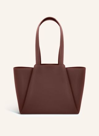 Kaai Kaai Schultertasche Midi Pyramid braun