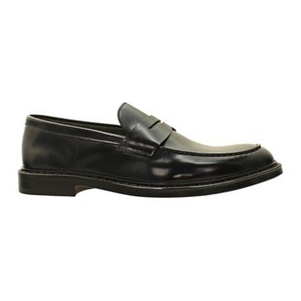 Doucal's Schwarze Ledermokassin-Sandalen - - Shoes - Herren - Schwarzk - 44 EU