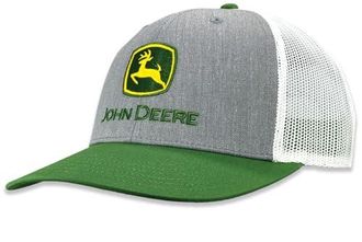 John Deere Casquette de baseball style camionneur, gris et vert, logo brod&eacute;