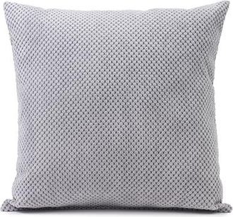 Gözze Kissen Sven, Dekokissen in genoppter Optik, Weiches Sofakissen mit Füllung, 100% Polyester, 45 x 45 cm - Silber