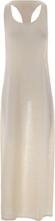 Patrizia Pepe Femme, Robes, Blanc, Taille: 38 FR Maxi Dress