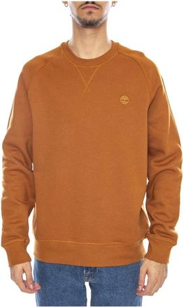Timberland Homme, Sweatshirts et sweats &agrave; capuche, Brun, Taille: L SweaT-shirt ras du cou &agrave; envers bross&eacute;