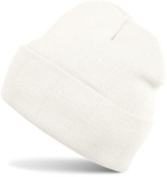 styleBREAKER Unisex Beanie Mütze einfarbig | Klassische Feinstrick Winter Strickmütze mit breitem Umschlag | Elastische Beanie in vielen Farben für Damen und Herre