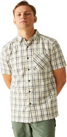 Regatta Homme Mindano Viii Pour Chemise À Manches Courtes, Vert Agave/Carreaux De Frêne, L EU