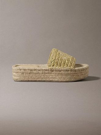 Calvin Klein Ebeth - Plateau-espadrilles-slippers - Natural - Damen - EU 36