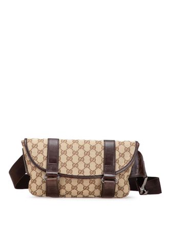 Gucci sac banane en toile GG (2000-2015) - Marron