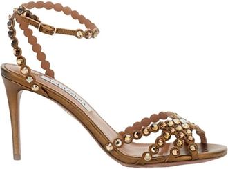 Aquazzura Femme, Chaussures, Brun, Taille: 38 1/2 EU Tequila Sandal 85