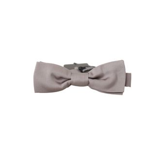Dolce & Gabbana Silber Seiden Verstellbare Hals Papillon Krawatte - - Accessories - Herren - Grau - ONE SIZE