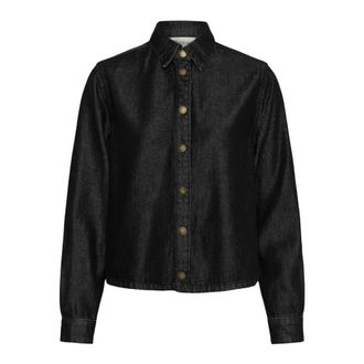 MY ESSENTIAL WARDROBE Nessie Denimhemd - - Blouses & Shirts - Damen - Schwarzk - S