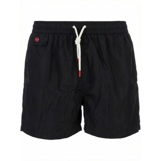 Kiton Homme, Maillots de bain, Noir, Taille: S Short Swim Boxers