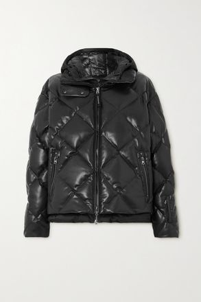 Bogner Lissi-d Mehrlagige Jacke Aus Gestepptem Kunstleder Und Shell - Schwarz