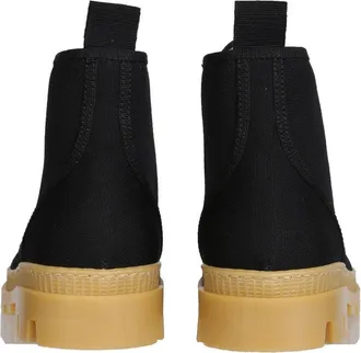 Gia Borghini Canvas Hiking Boot - Black