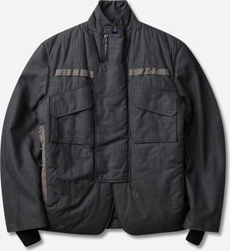 Junya Watanabe Men s Technical Corset Jacket Grey Stripe