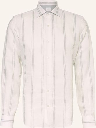 Eleventy Eleventy Leinenhemd Slim Fit weiss