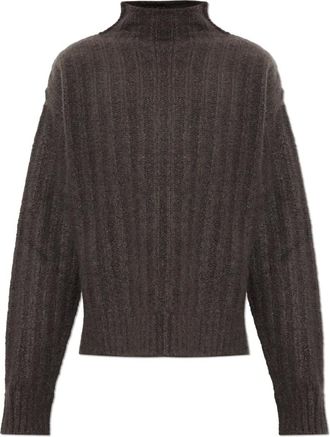 Rick Owens Pull col roul&eacute; en maille - Homme - Pulls - Gris - Taille: L